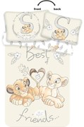 Jerry Fabrics s. r. o. Povlečení Dětské do postýlky 100x135+40x60 - Lion King best friends