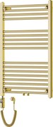 Mexen Mars, elektrické topné těleso 900 x 600 mm, 300 W, zlatá lesklá, W110-0900-600-2300-50