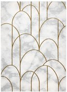 Dywany Łuszczów, Kusový koberec Emerald 1016 cream and gold, 120x170, bílá, kancelář