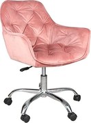 Kancelářské křeslo Q-190 VELVET, starorůžové