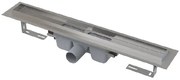 Alca Odtokové žlaby - Sprchový žlab Professional 115 cm, s okrajem pro plný rošt, nerez APZ6-1150