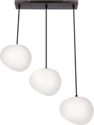 Černo-bílé závěsné svítidlo Stones – Candellux Lighting