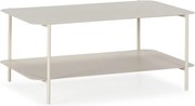 Krémový kovový konferenční stolek 58x90 cm Beatrix – MOME