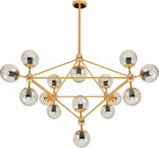 Toolight - Stropní závěsné svítidlo 15xE27 APP267-15C, zlatá, OSW-00647