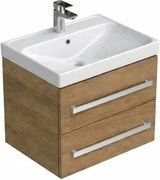 Koupelnová skříňka s umyvadlem SAT Cube Way 60x53x46 cm dub hickory mat CUBE46602DHBRE