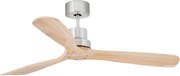 FARO 33373DC LANTAU L stropní ventilátor, matný nikl/borovice s DC motorem - FARO