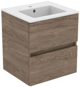 Ideal Standard Eurovit - Skříňka s umyvadlem, 55x50x44 cm, 2 zásuvky, ořech R0571Y9