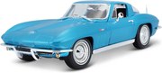 Maisto chevrolet corvette 1965 1:18 světle modrá metalíza