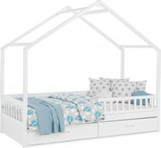 Postel Montessori BIANKA 90x200, masiv bílá Kondela 0000396817