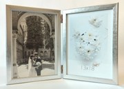 Bondecor Dvojrám na fotografie stříbrný Velikost: 10x15cm