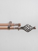 MK Lůžkoviny Garnýž dvouřadá Davide - stará mosaz 120-210 cm