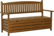 Zahradní lavička, hnědá, 150cm, AMULA