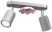 Luminex Bodové svítidlo FLOWER 2xGU10/8W/230V matný chrom 3871