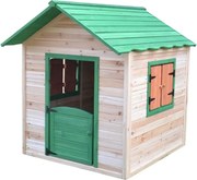 Dřevěný zahradní domek pro děti, zelená/přírodní, UDIM