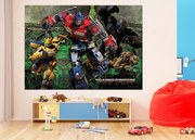 Dětská vliesová fototapeta na zed' Transformers Vzhůru do Boje | 252 x 182 cm | DFTDXL1967