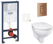 Závěsný wc set do lehkých stěn / předstěnová montáž GROHE Bau Ceramic SIKOGRSBAUSCDL0