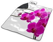 Sablio Plážová deka Fialové orchideje: 200x140 cm