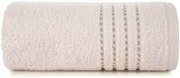 Ručník 70x140 Fiore pink light 500g/m2 froté zdobený lemováním v podobě tenkých proužků Eurofirany