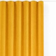 Sametový dimout závěs v hořčicové barvě 400x270 cm Velto – Filumi
