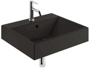 Kludi Resa - Umyvadlo 61x51 cm, s přepadem, s otvorem pro baterii, matná černá 59WW6139