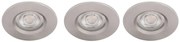 Philips - Zápustné LED svítidlo, průměr 9 cm, 2700 K, 5 W, 3 ks, nikl 929002374122