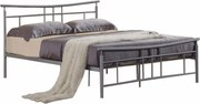 Postel s roštem, stříbrný kov, 160x200, DORADO NEW Kondela 0000352189