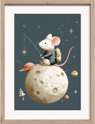Dětský obrázek 30x40 cm Astro Mouse – Styler