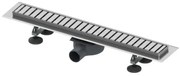Tece Linus - Sprchový žlab 80 cm, s roštem, kartáčovaná nerezová ocel 15100089