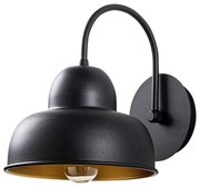 Černé nástěnné svítidlo ø 20 cm Multan – Opviq lights