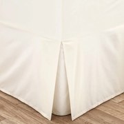 Krémový napínací perkálový potah na rám postele 135x190 cm Easy Iron Percale – Catherine Lansfield