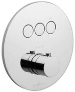 Paffoni Compact Box - Termostatická baterie pod omítku, pro 3 spotřebiče, chrom CPT019CR