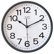 JVD Rádiem řízené přehledné černé hodiny JVD RH683.3