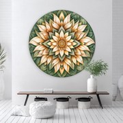 DUBLEZ | Květinová mandala - Srdce džungle | UV tisk, Premium