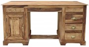 Indický nábytek - Psací stůl 160x80x76 z indického masivu palisandr Natural