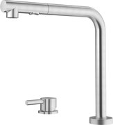 Franke Mythos - Dřezová baterie FC 3137.501 se sprškou, 2-otvorová instalace, nerez 115.0731.378