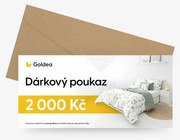 Goldea dárkový tištěný poukaz v hodnotě 2 000 kč 2000 Kč