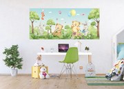 Dětská vliesová fototapeta na zed' Zvířecí Dýchánek | 170 x 75 cm | DFTDNH5513