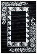 Ayyildiz, Kusový koberec Miami 6620 black, 80x300, černobílá, kancelář