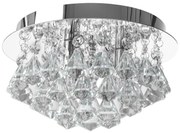 Toolight Křišťálová lampa Plafon APP 1039-3C Chrom