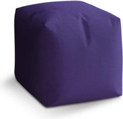 Sablio Taburet Cube Purpurová - 50x50x50 cm