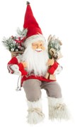 VÁNOČNÍ FIGURKA SANTA 40 CM ČERVENÁ