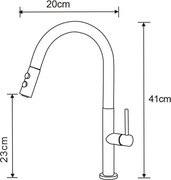Mexen Ava - Vysoká baterie/dřezová, Černá, 672800-70