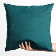 Biante Sametový povlak na polštář Velvet Premium SVP-025 Petrolejový 45 x 45 cm