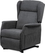 Polohovací křeslo šedé, elektrické TV-1190 GREY2