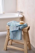 Pip Studio ručníky z bavlněného froté Soft Zellige, modro-šedý (Luxusní ručníky z bavlněného froté v designu Soft Zellige v modro-šedé barvě)