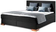 ND Coralo Boxspring 160x200cm černá ekokůže