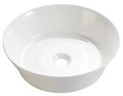 Bathco 4087 - Umyvadlo na desku VOLTA pr. 42 cm porcelán/bílá