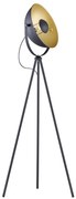 Tmavě šedá kovová stojací lampa Reality Chewy, výška 160 cm