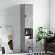 Skříň highboard šedá sonoma 34,5 x 34 x 180 cm kompozitní dřevo