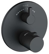 Kludi Nova Fonte - Termostatická baterie pod omítku, pro 2 spotřebiče, matná černá 208103915